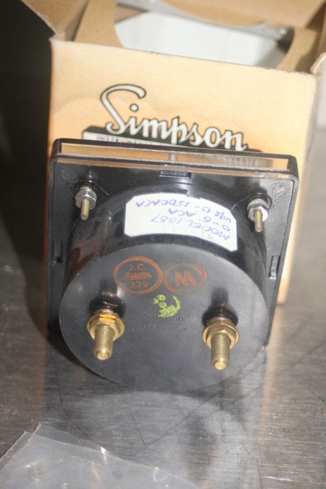Simpson AC Amperes 0/1500 Meter Model 1357 | eBay