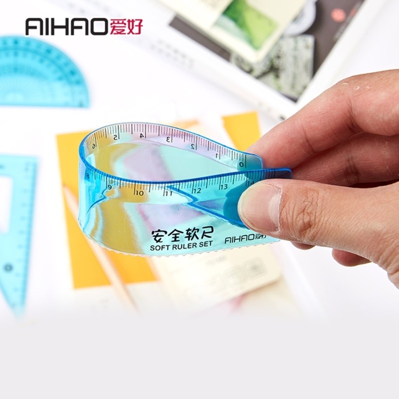 Clear Straight Ruler,Triangle Rulers,Protractor Ruler Geometry Plastic ...