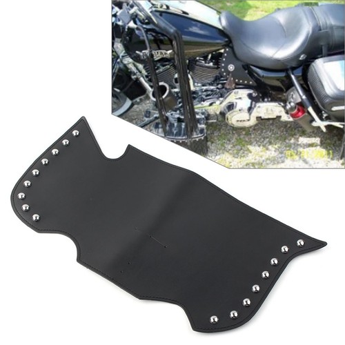 Leather Heat Saddle Shield Deflectors Raised Studs For Harley Touring ...