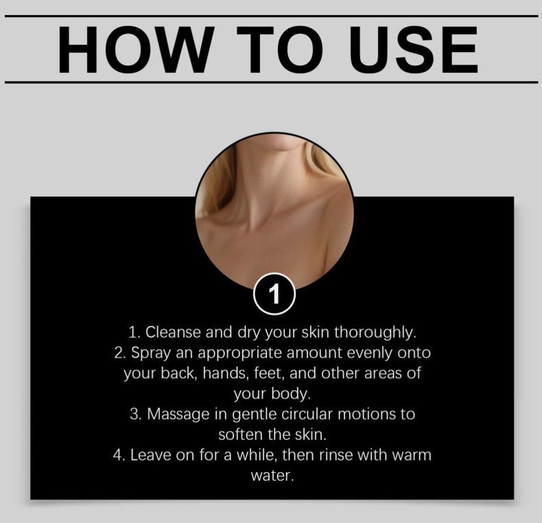 Keratin Care Peel Shot Kojic Acid Turmeric Spray Exfoliating Body Spray ...