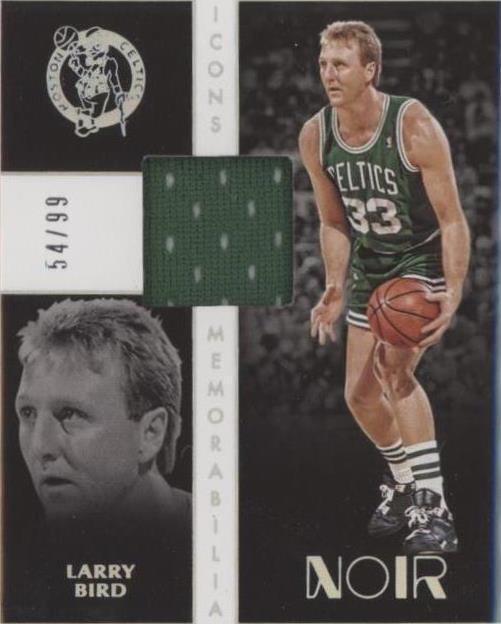 2019-20 Panini Noir - Icons Memorabilia Larry Bird #IM-LBD /99 (MEM ...