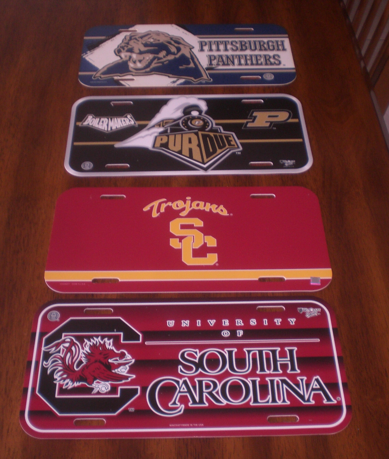 PITT SOUTH CAROLINA PURDUE TROJANS SC LICENSE PLATES - YOUR CHOICE $8 ...