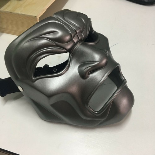 Silver Black Japan Samurai 300 Spartans Mask Masquerade Cosplay Costume ...