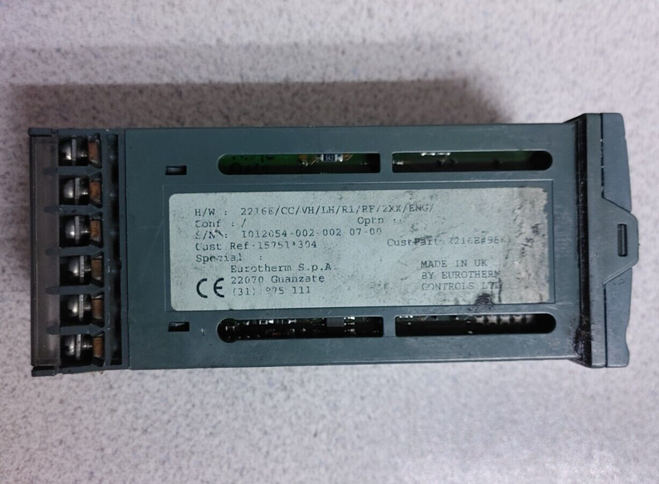 EUROTHERM 2216E/CC/VH/LH/R1/RF/2XX/ENG TEMPERATURE CONTROLLER QUANTITY ...