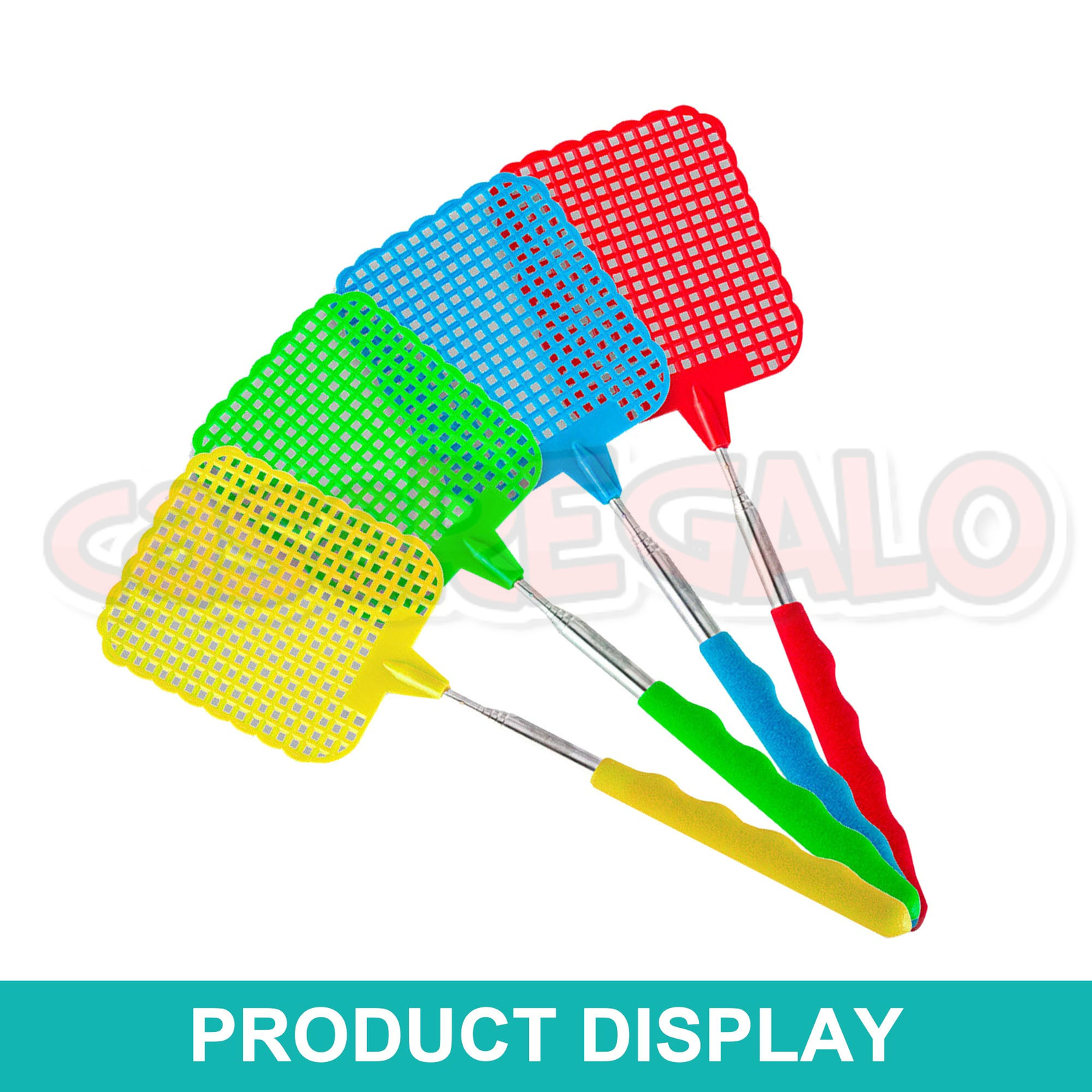 4PK Fly Swatter Extendable Design Flexible Durable Flies Insects 26 ...