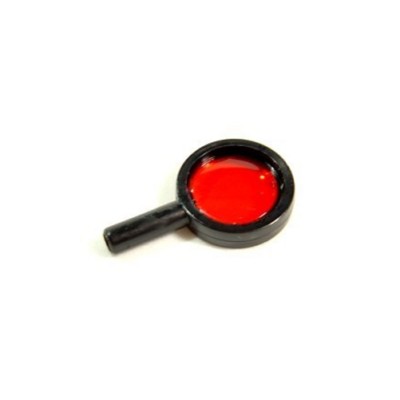 LEGO - Minifig, Utensil Magnifying Glass with Trans-Red Lens (Alpha ...