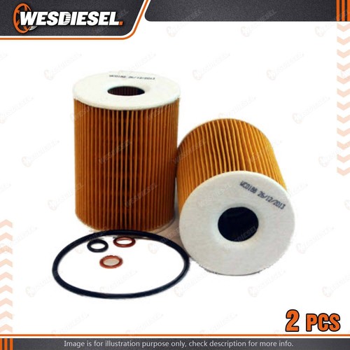 2 x Wesfil Oil Filters fits Bmw M5 E60 M6 E63 E64 Petrol MPFI DOHC 40V ...