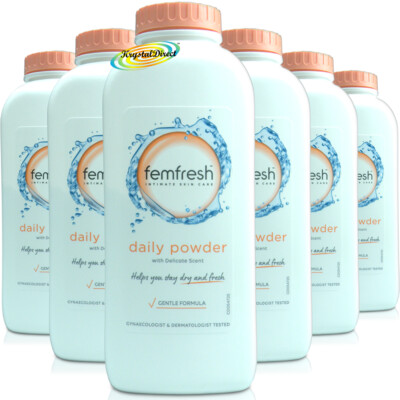 6x Femfresh Intimate Hygiene Talc Free Lightly Fragranced Absorbent ...