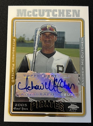 2005 Topps Chrome Update Autograph Andrew McCutchen #UH234 NM RC Rookie ...