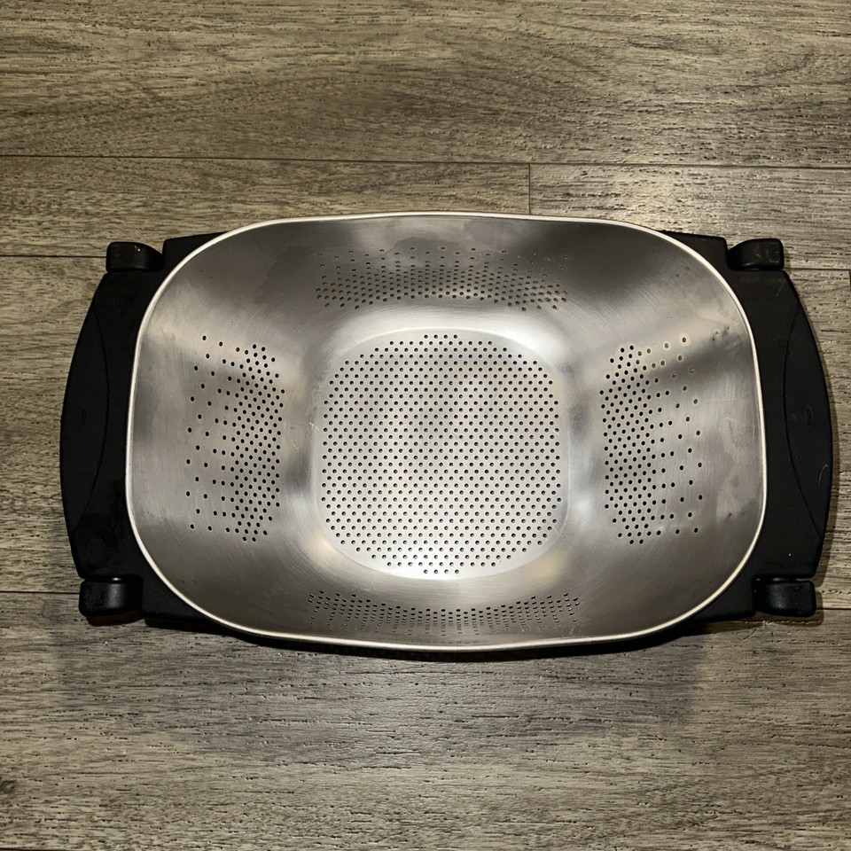 OXO Good Grips Stainless Steel Convertible Colander Strainer Over The ...