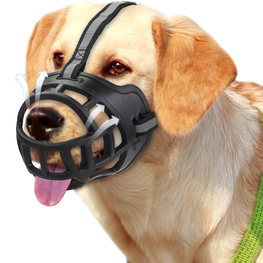 Adjustable Dog Muzzle Training Basket Muzzle Pet Anti Biting Chewing ...