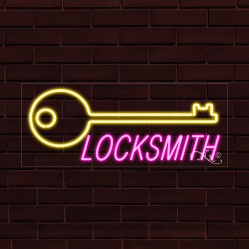 BRAND NEW "LOCKSMITH" w/LOGO 30x12X1 INCH LED FLEX INDOOR SIGN 30088 | eBay