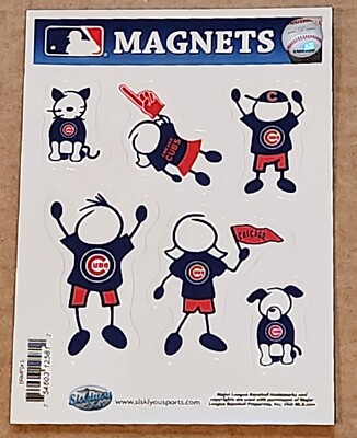 Chicago Cubs Family Magnets (set of 6) MLB Licensed Baseball | eBay