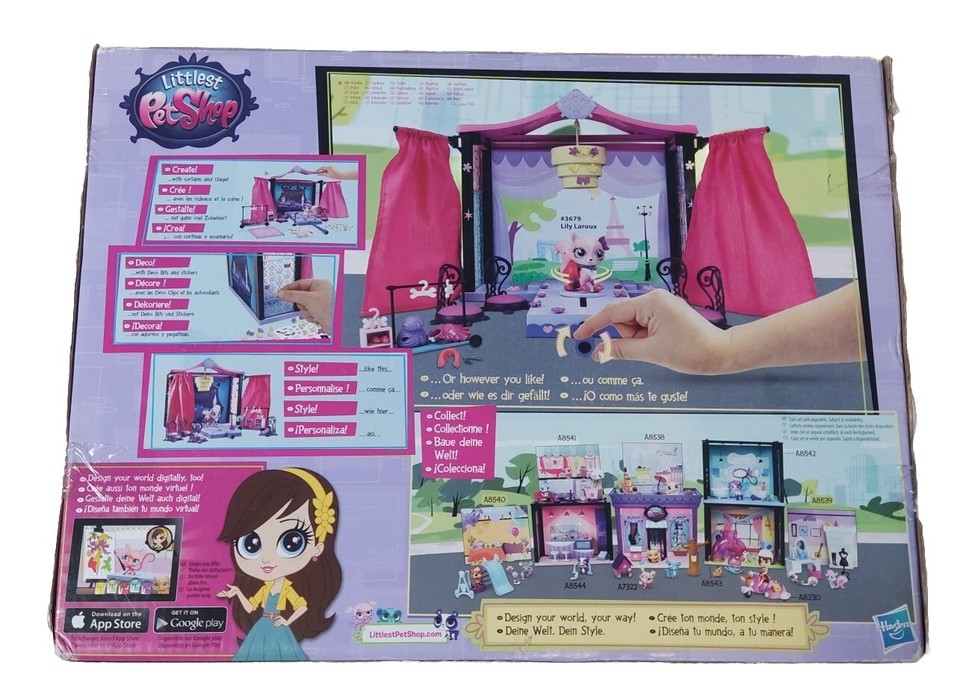 Littlest Pet Shop Style Set Playset Let's Start The Show MIB Hasbro Toy ...