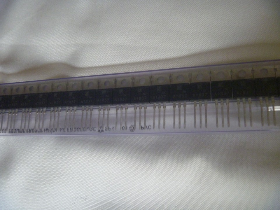 NEW TRANSISTOR 2SA1837 A1837 B&K BY TOSHIBA 2 PIECES SAME DAY SHIPP BOX ...