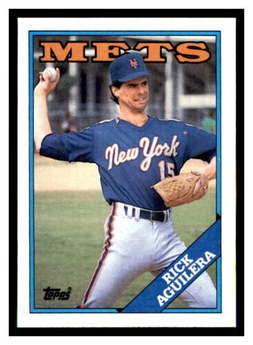 1988 Topps #434 Rick AGUILERA Pitcher New York Mets FREE shipping | eBay