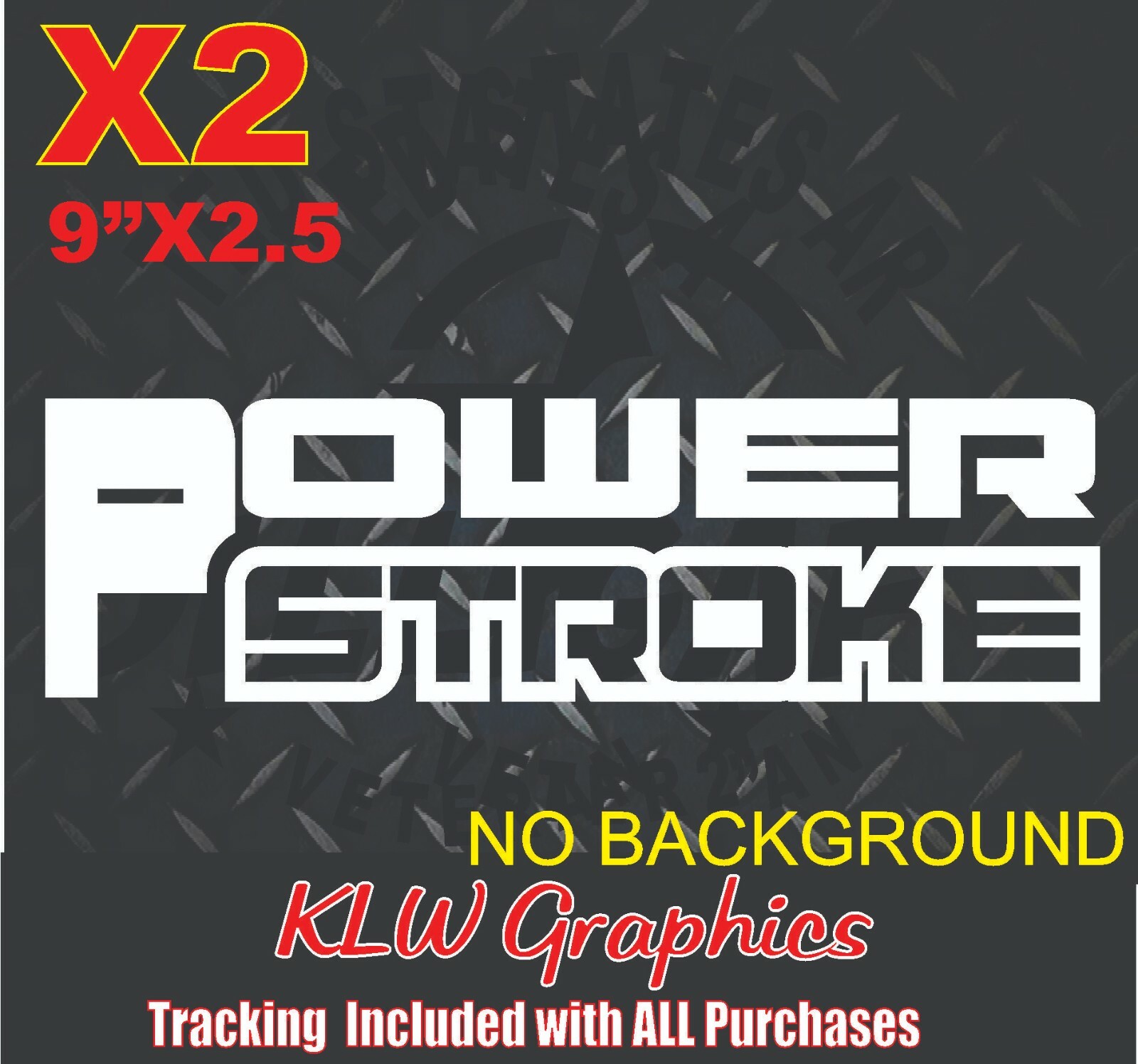 Power Vinyl Decal Sticker Stroke Turbo Diesel Truck 6.7L 7.3L Crew Cab ...