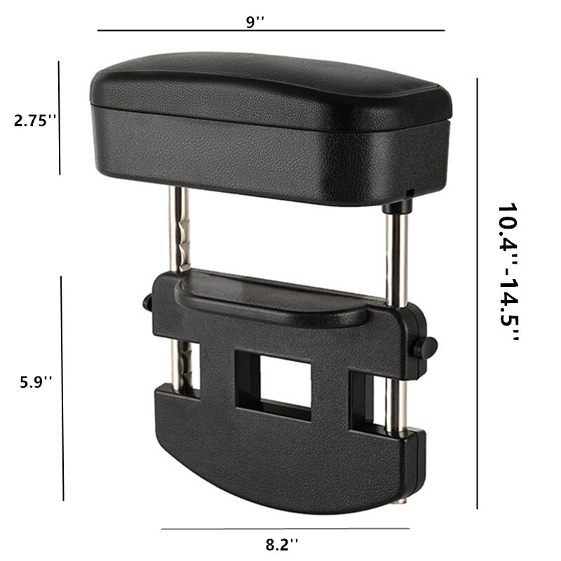 Car Armrest Support Elbow Rest Pad Armrest Extender Console Storage ...