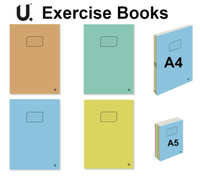 A4 A5 Exercise Books 72 Pages School Notebooks Children Homework Ruled ...