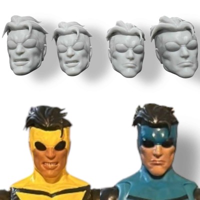 Invincible 3D Printed Head Sculpt | Custom Superhero Figure Accessory ...