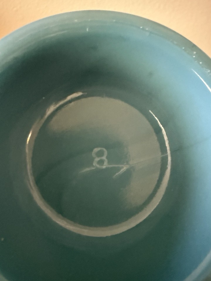 Vintage Westmoreland Blue Slag Milk Glass German Style Beer Stein ...