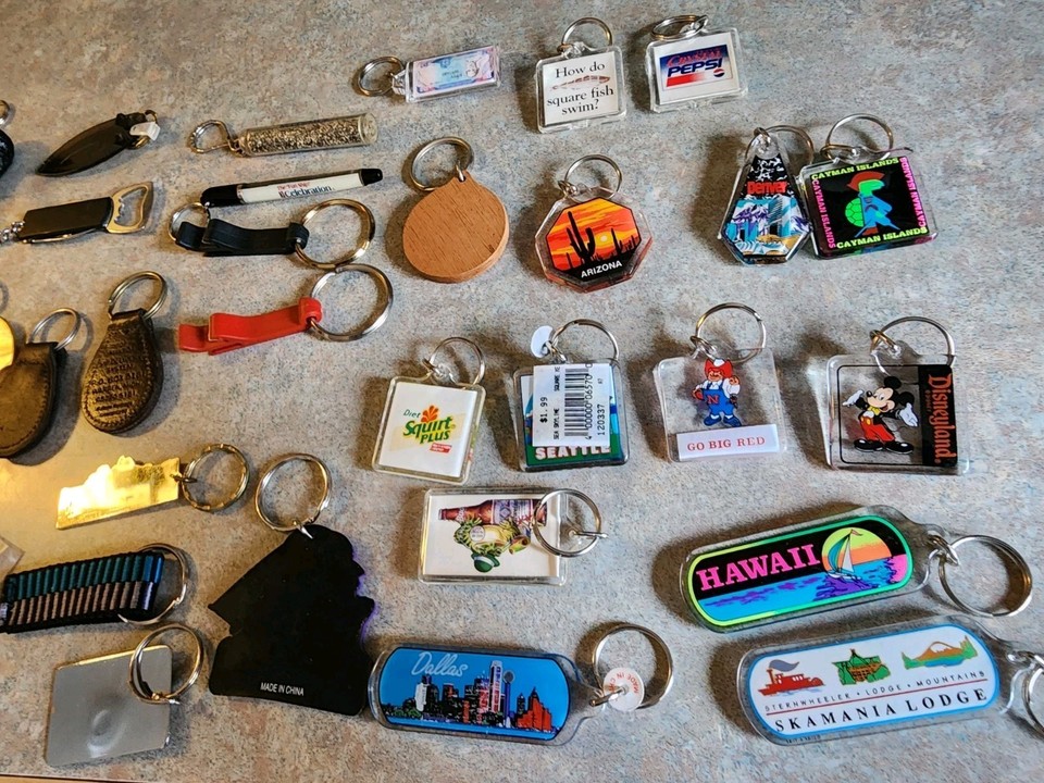 Vintage Key Chain Lot 80s 90s Travel Corona Harley Marlboro Hawaii ...