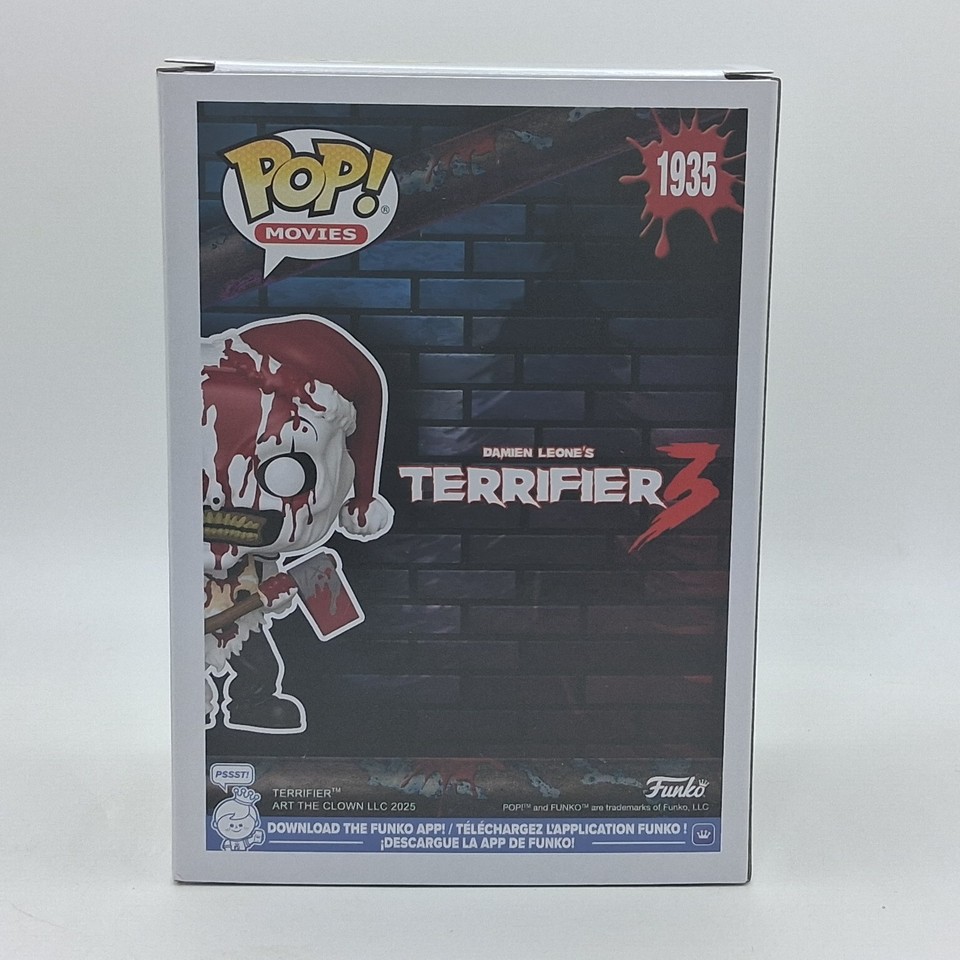 Funko Pop Terrifier 3 Santa Art The Clown Hot Topic Exclusive #1935 ...