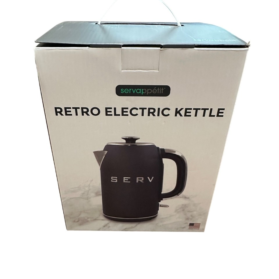 Servappetit Electric Water Retro Serv Kettle Navy Blue 1.7L NWT Teapot ...