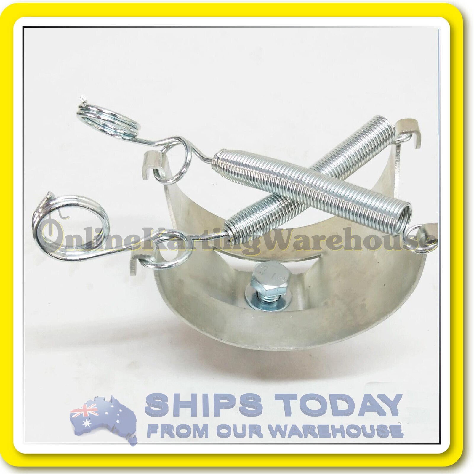 GO KART EXHAUST CRADDLE SUPPORT BRACKET EXTRA HEAVY DUTY inc 2 x QUICK ...