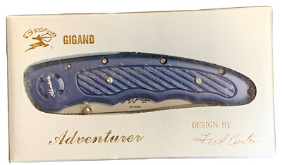 Pocketknife Gigand FC-9858D Adventurer *Blue* by Fred Carter AUS-8 SS ...