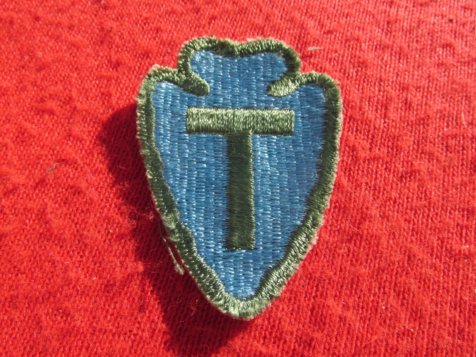 US Army 36th Division patch cut edge fully Embroidered no glow OD ...