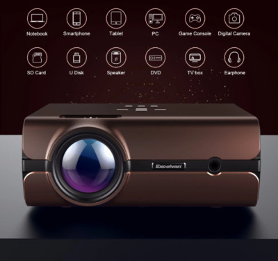 Excelvan BL46 1080P Projector Wifi 2000 lumen Wireless Home Theater | eBay