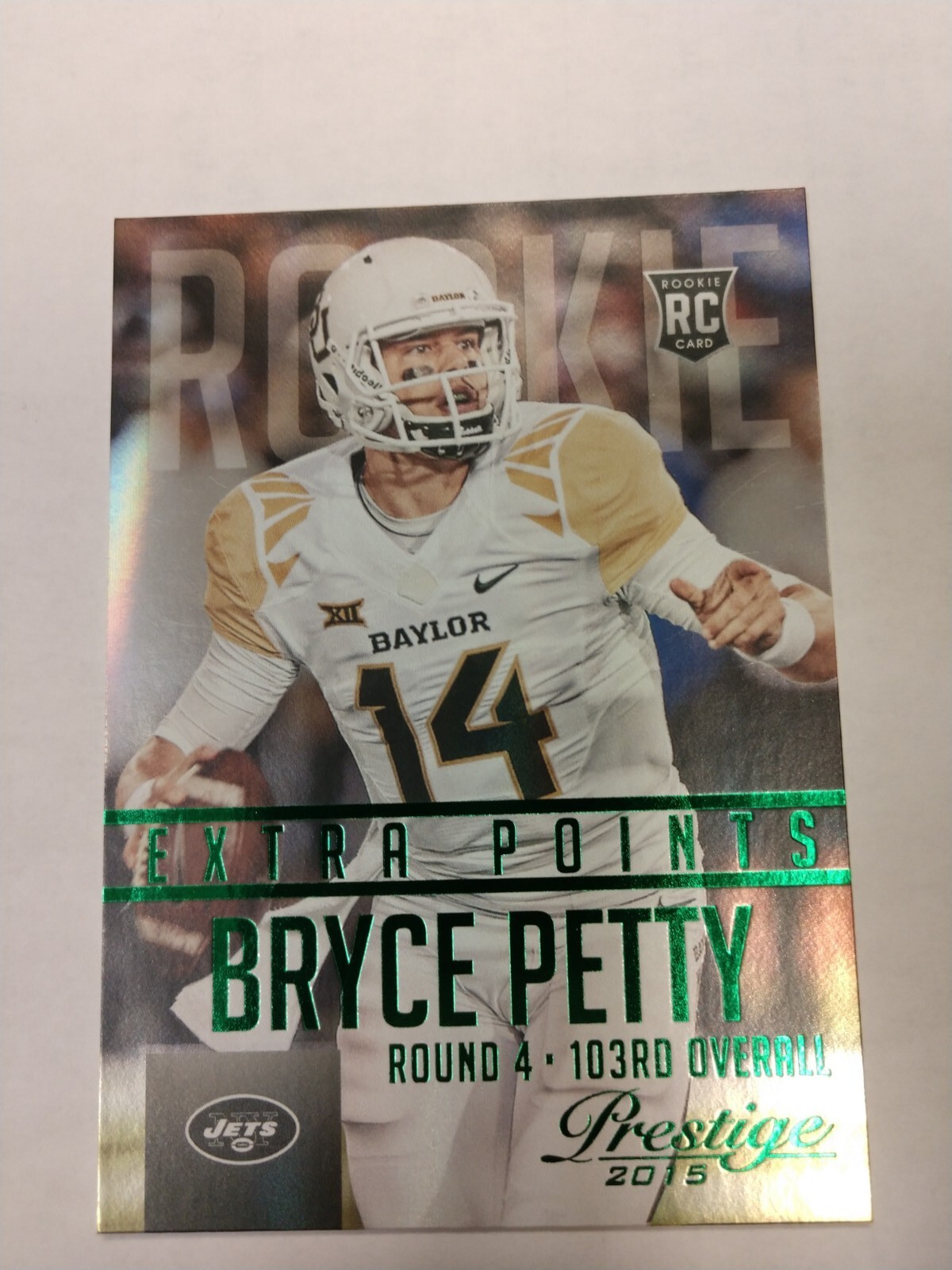2015 Prestige Extra Points Green #214 Bryce Petty Rookie Jets (PWE) | eBay