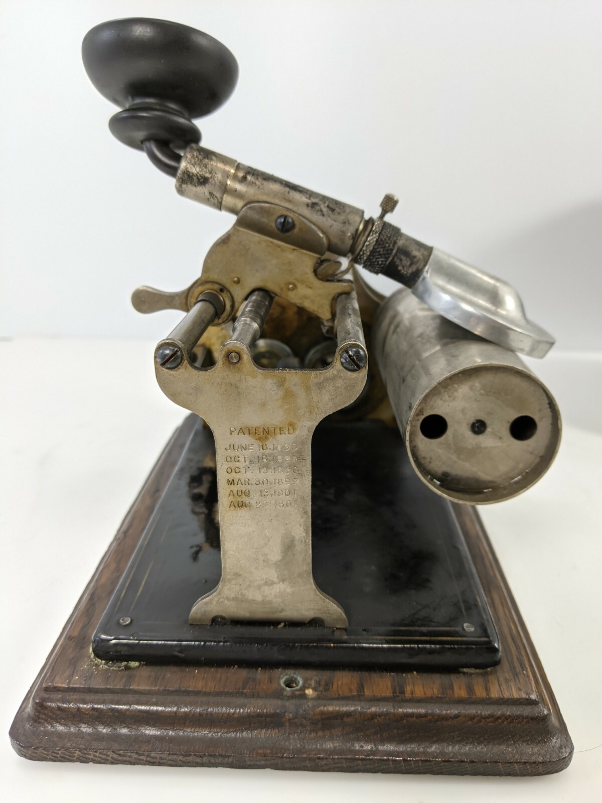 The Columbia Graphophone Phonograph Model Type Q Pat Aug 1901 Key Works ...