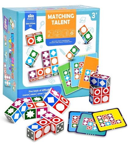 Matching Talent Preschool Puzzle Game Educational Toy 3+ Developing Eye ...