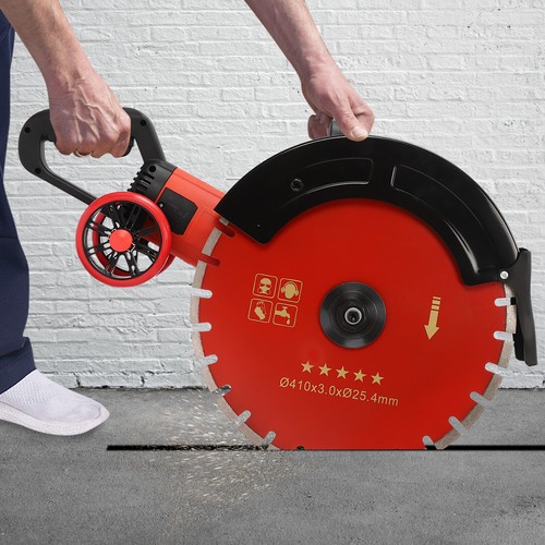 16'' Electric Concrete Saw Wet/Dry Saw Cutter with Water Pump and Blade ...
