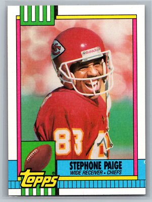 1990 Topps #258 Stephone Paige Kansas City Chiefs | eBay