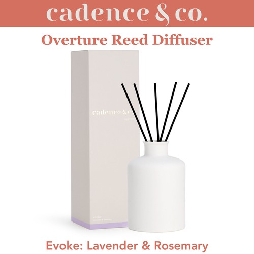 Natural Room Freshener Reed Diffuser Evoke: Lavender & Rosemary W/Essential Oils | eBay