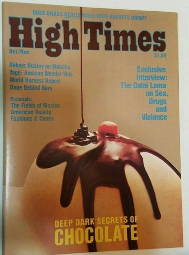 HIGH TIMES CHOCOLATE VINTAGE OCT NOV 1975 MARIJUANA MAGAZINE NOS WEED ...