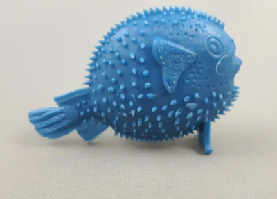 1 Blue Porcupine Fish MPC Sea Creature Monster Vintage 1960s Plastic ...