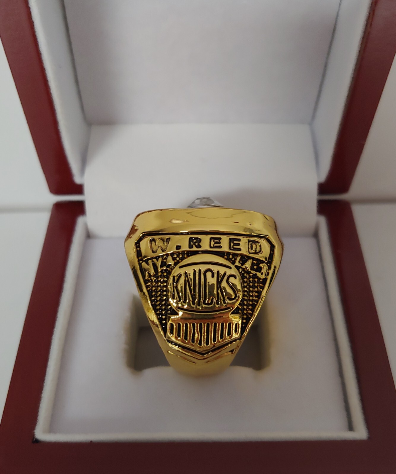Willis Reed - 1970 New York Knicks Championship Ring With Wooden ...