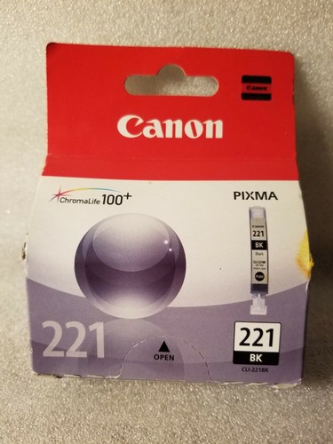 Canon Ink 221 Black #CLI-221BK Brand New In Box | eBay