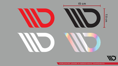 Maxton Design Sticker White 01 Aufkleber Logo ohne Schriftzug 15x7,5 cm ...