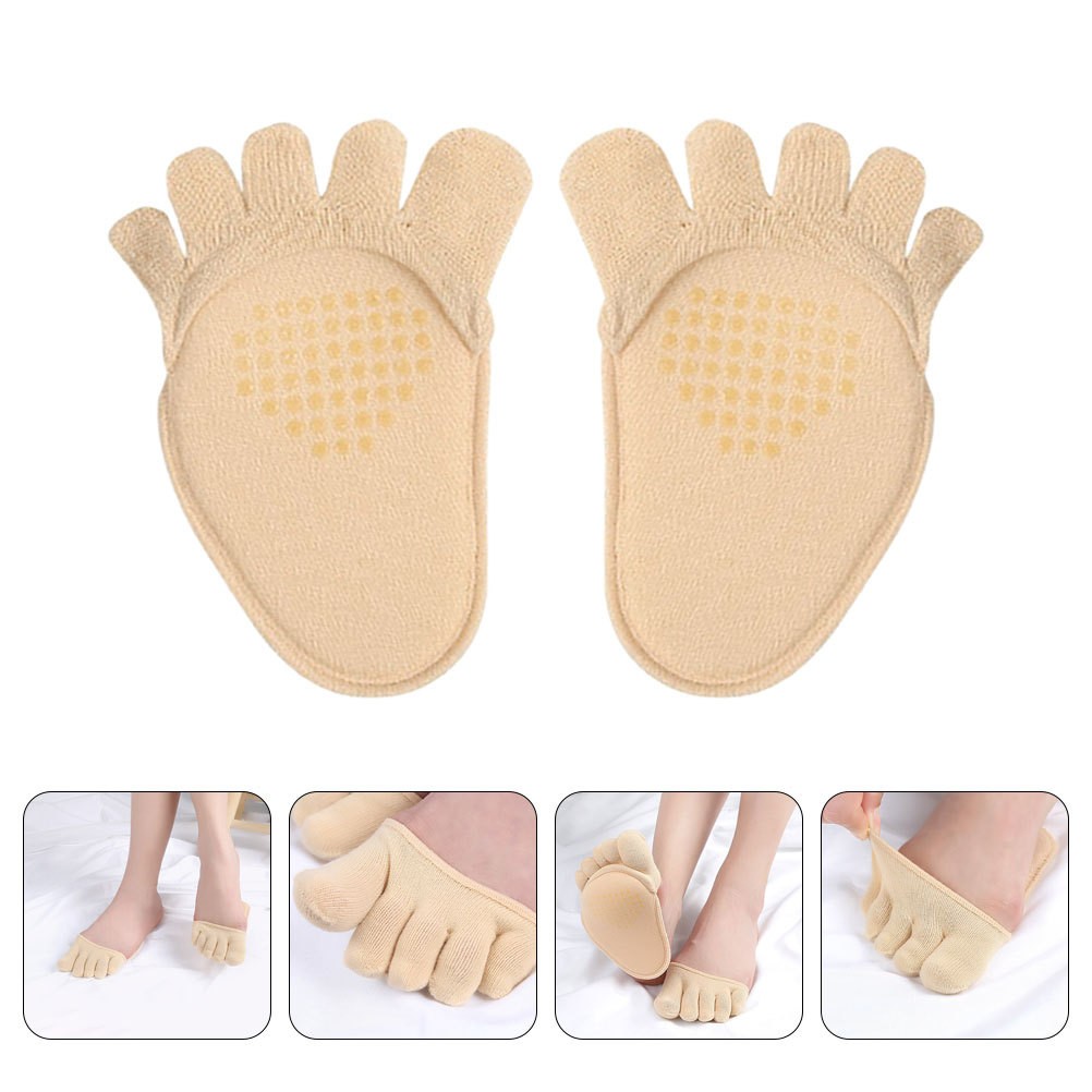 1 Pair Comfortable Half Socks High Heel Toe Socks Invisible Separated ...