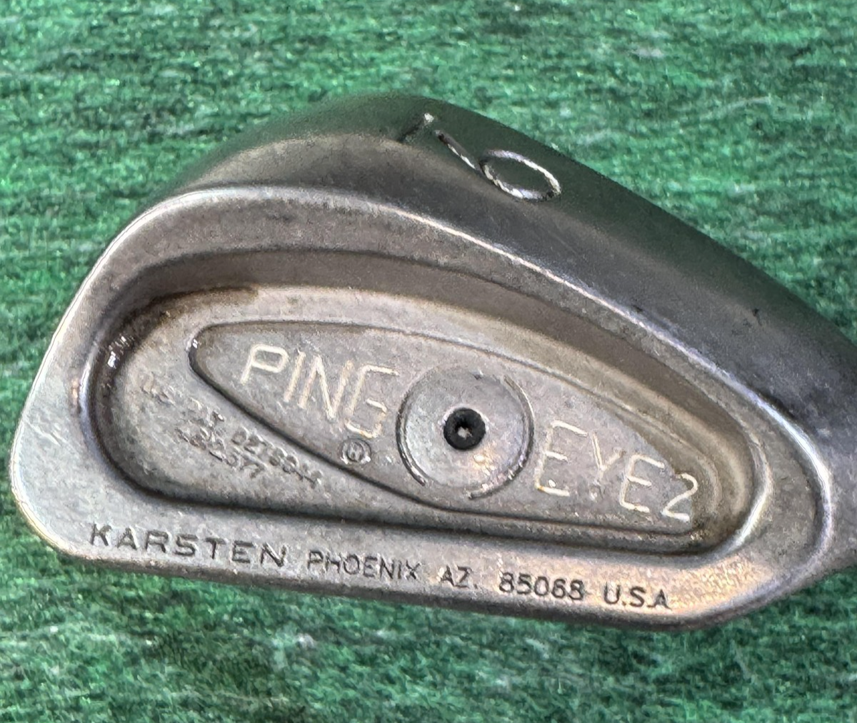Vintage Ping Eye 2 Iron 2 Golf Club Right Handed Steel Shaft Karsten ...