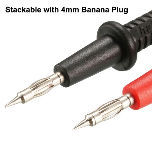 Pair 4mm Banana Plug Jack Utility Probe Male to Female 10A Extender ...