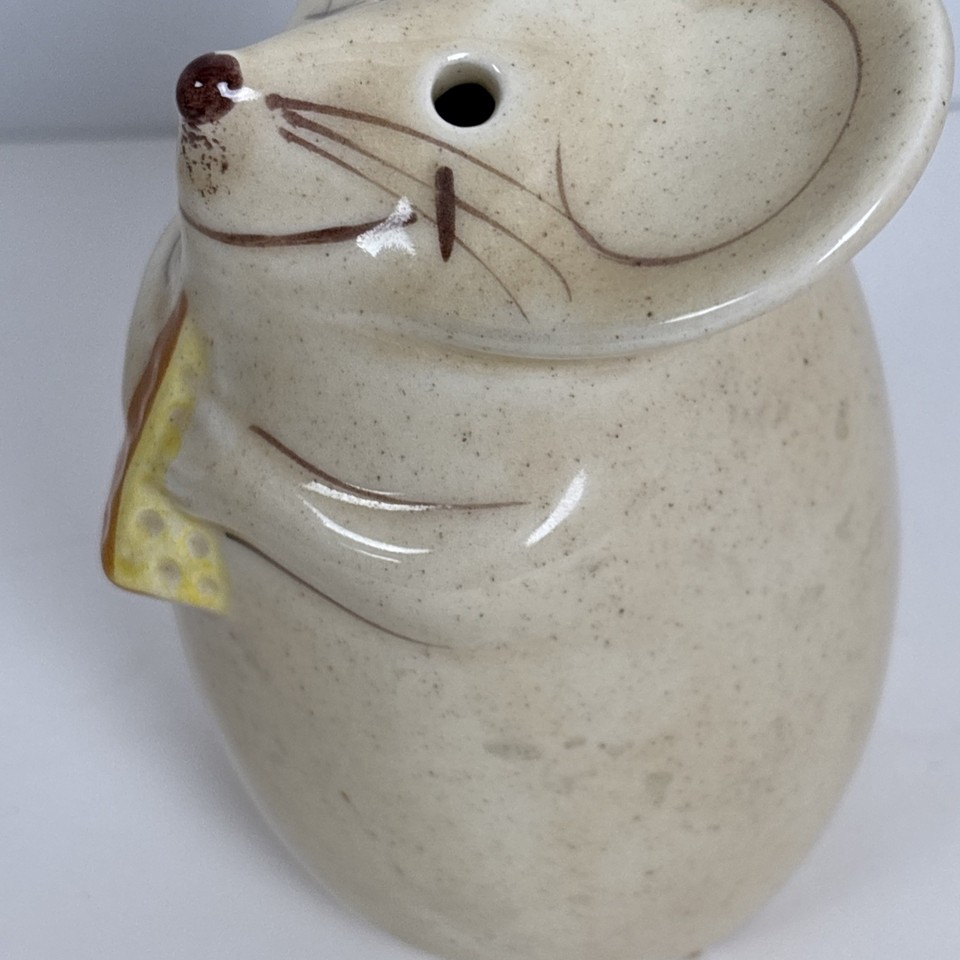 VTG Happy Smiling Ceramic Mouse Parmesan Cheese Shaker Hand Painted 5 ...