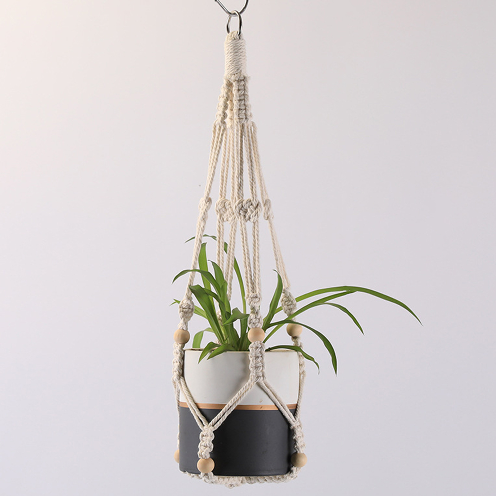 3pcs Flower Pots Holder Knot Ornamental Potted Plant Knotted Lifting ...