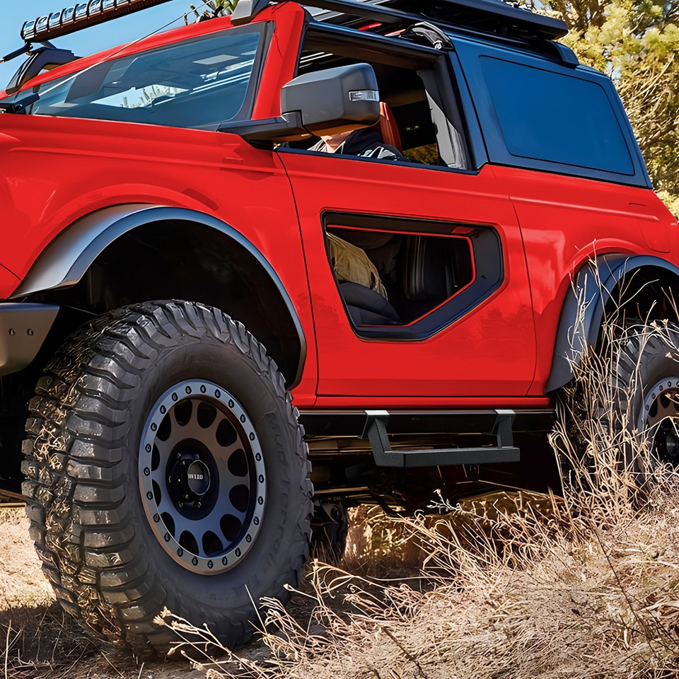 Fit 2021-2025 Ford Bronco 2 Doors Add On to Rock Rail Side Steps ...