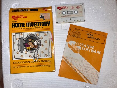 Home Inventory Cassette Commodore Vic-20 Vintage CIB Complete Box ...
